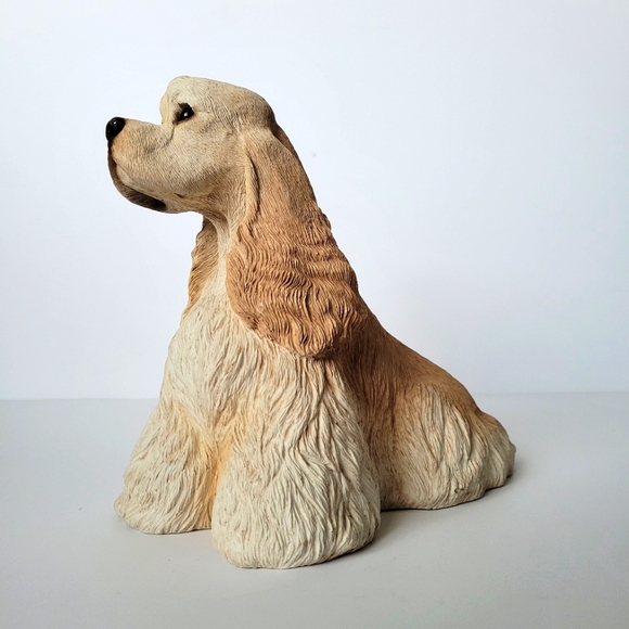 Sandicast | Art | Vintage Sandicast Cocker Spaniel Dog Buff Sandra Brue ...